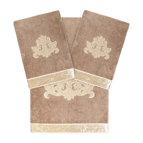 Click here for Linum Home Turkish Cotton May Embellished 3-Pc. Ba... prices