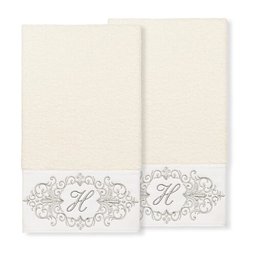 Click here for Linum Home Textiles Monica Silver Embellished 2-pc... prices
