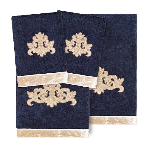 Click here for Linum Home Turkish Cotton May Embellished 4-Pc. Ba... prices