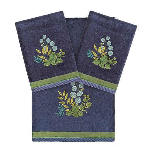 Click here for Linum Home Turkish Cotton Botanica Embellished 3-P... prices