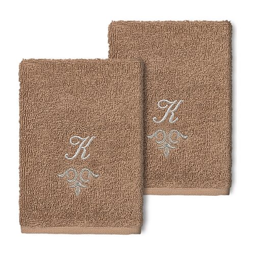 Click here for Linum Home Textiles Monica Silver\N 2-pc. Embellis... prices