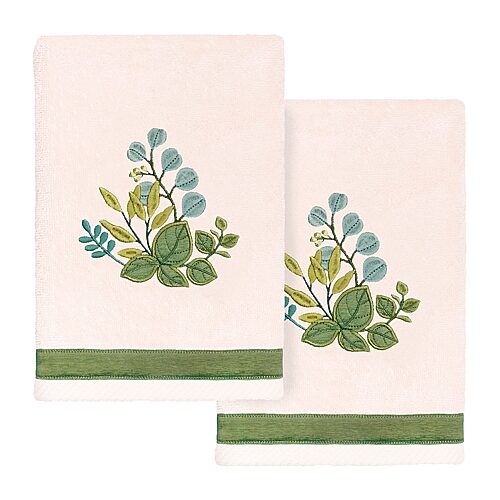 Click here for Linum Home Turkish Cotton Botanica Embellished 2-P... prices