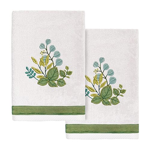 Click here for Linum Home Turkish Cotton Botanica Embellished 2-P... prices