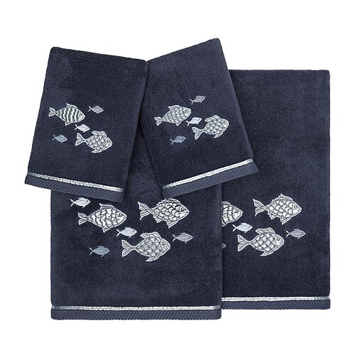 Click here for Linum Home Turkish Cotton Figi Embellished 4-Pc. B... prices