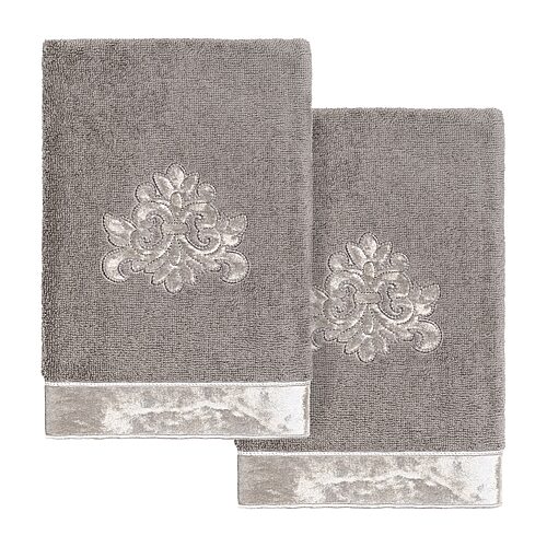 Click here for Linum Home Turkish Cotton May Embellished 2-Pc. Ha... prices
