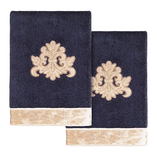 Click here for Linum Home Turkish Cotton May Embellished 2-Pc. Ha... prices
