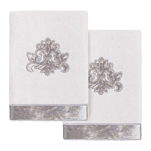 Click here for Linum Home Turkish Cotton May Embellished 2-Pc. Ha... prices
