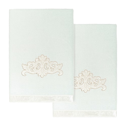 Click here for Linum Home Turkish Cotton May Embellished 2-Pc. Ba... prices