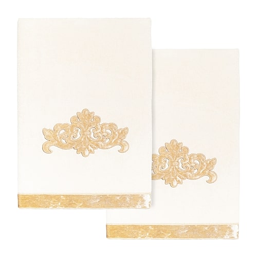 Click here for Linum Home Turkish Cotton May Embellished 2-Pc. Ba... prices