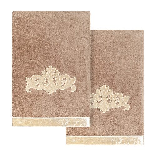 Click here for Linum Home Turkish Cotton May Embellished 2-Pc. Ba... prices