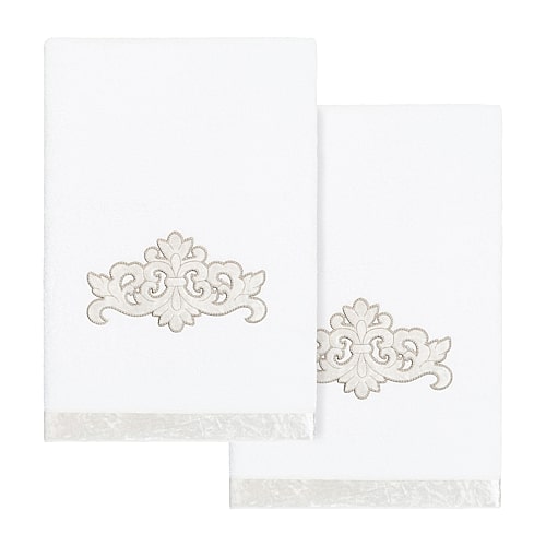 Click here for Linum Home Turkish Cotton May Embellished 2-Pc. Ba... prices