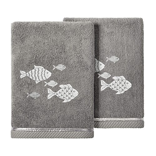 Click here for Linum Home Turkish Cotton Figi Embellished 2-Pc. H... prices