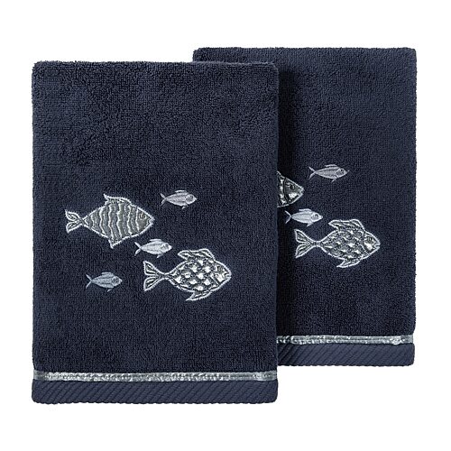 Click here for Linum Home Turkish Cotton Figi Embellished 2-Pc. H... prices