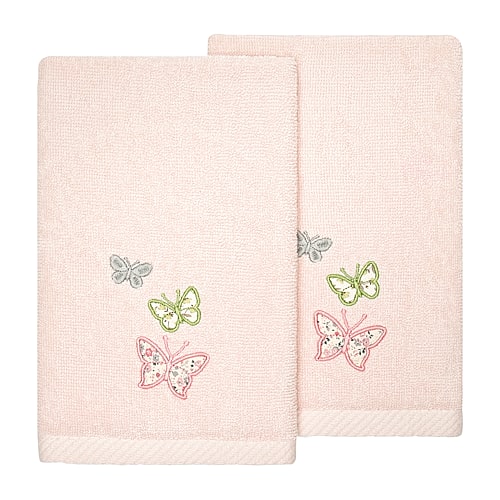 Click here for Linum Home Turkish Cotton Mariposa Embellished 2-P... prices