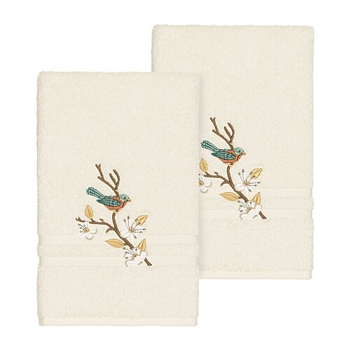 Click here for Linum Home Textiles Springtime 2-pc. Embellished H... prices