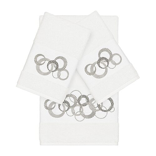 Click here for Linum Home Turkish Cotton Annabelle 3-Pc. Embellis... prices