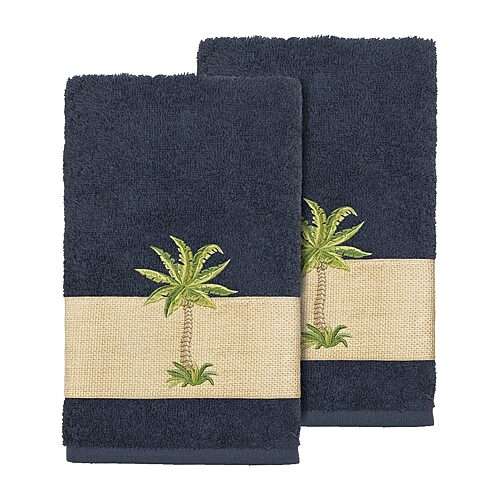 Click here for Linum Home Textiles Colton 2-pc. Embellished Hand... prices