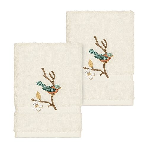 Click here for Linum Home Textiles Springtime 2-pc. Embellished W... prices