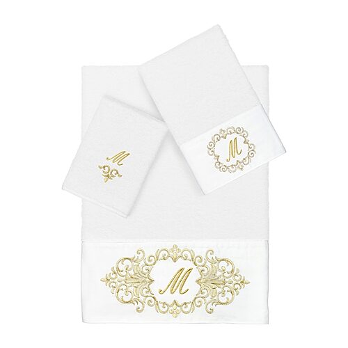 Click here for Linum Home Textiles Monica Gold Embellished 3-pc.... prices