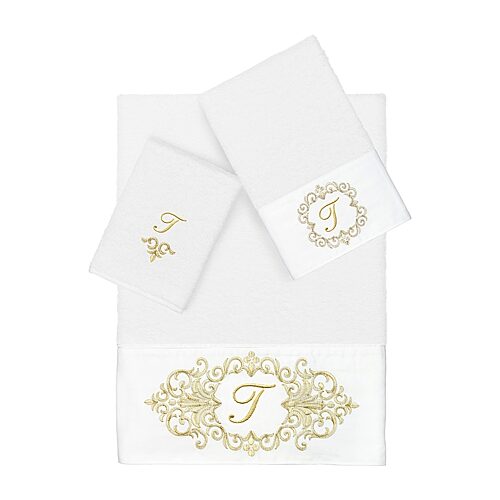 Click here for Linum Home Textiles Monica Gold Embellished 3-pc.... prices