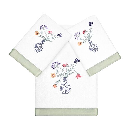 Click here for Linum Home Turkish Cotton Stella Embellished 3-Pc.... prices