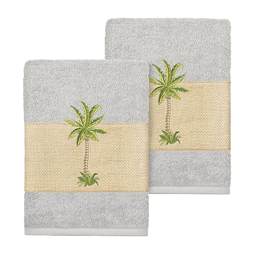 Click here for Linum Home Textiles Colton 2-pc. Embellished Washc... prices