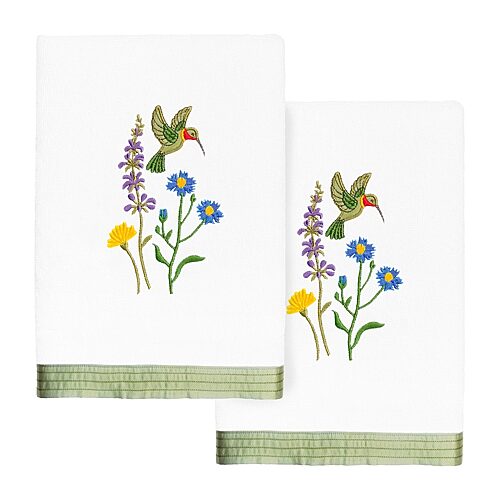 Click here for Linum Home Textiles Hada 2-pc. Embellished Hand To... prices