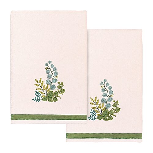 Click here for Linum Home Turkish Cotton Botanica Embellished 2-P... prices