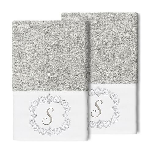 Click here for Linum Home Textiles Monica Silver Embellished 2-pc... prices