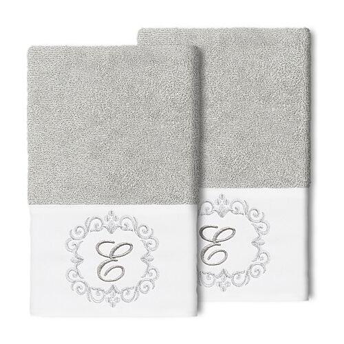 Click here for Linum Home Textiles Monica Silver Embellished 2-pc... prices