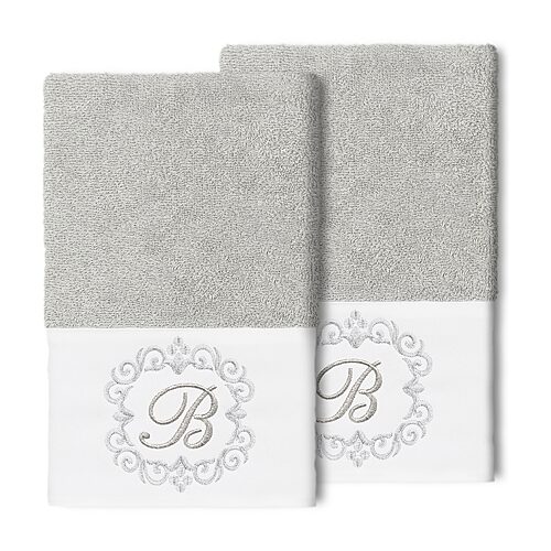 Click here for Linum Home Textiles Monica Silver Embellished 2-pc... prices