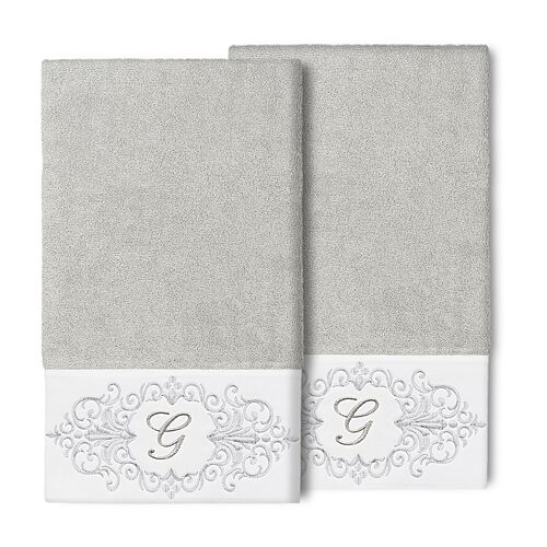 Click here for Linum Home Textiles Monica Silver Embellished 2-pc... prices