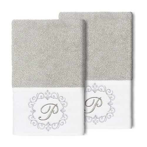 Click here for Linum Home Textiles Monica Silver Embellished 2-pc... prices