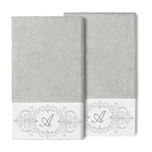 Click here for Linum Home Textiles Monica Silver Embellished 2-pc... prices