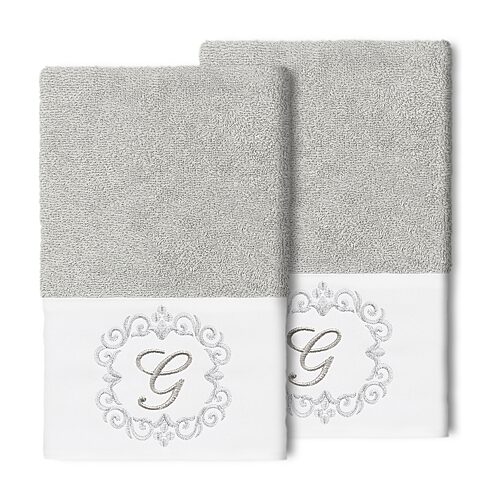 Click here for Linum Home Textiles Monica Silver Embellished 2-pc... prices