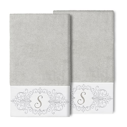 Click here for Linum Home Textiles Monica Silver Embellished 2-pc... prices