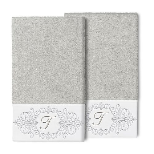 Click here for Linum Home Textiles Monica Silver Embellished 2-pc... prices