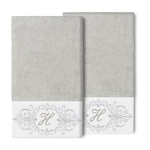 Click here for Linum Home Textiles Monica Silver Embellished 2-pc... prices