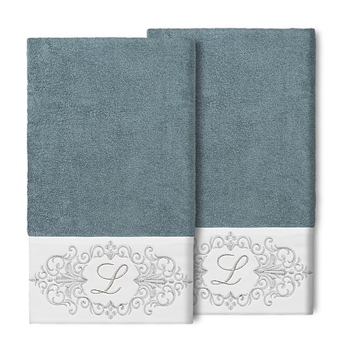 Click here for Linum Home Textiles Monica Silver Embellished 2-pc... prices