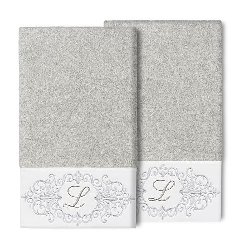 Click here for Linum Home Textiles Monica Silver Embellished 2-pc... prices