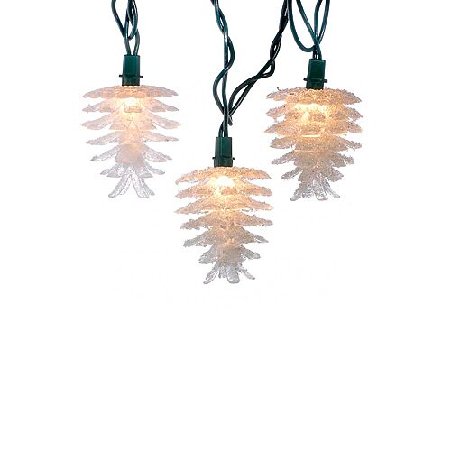 Click here for Kurt Adler Clear Pine Cone Light Set  One Size  Mu... prices
