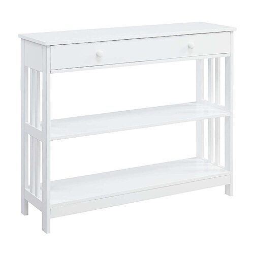 Click here for Convenience Concepts Mission 1-Drawer Console Tabl... prices