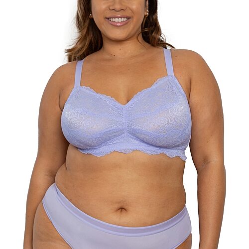 Click here for Curvy Couture Luxe Lace Wireless Bralette-1348  X-... prices
