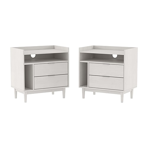 Click here for MCM 2 Drawer Nighstand  One Size  White prices