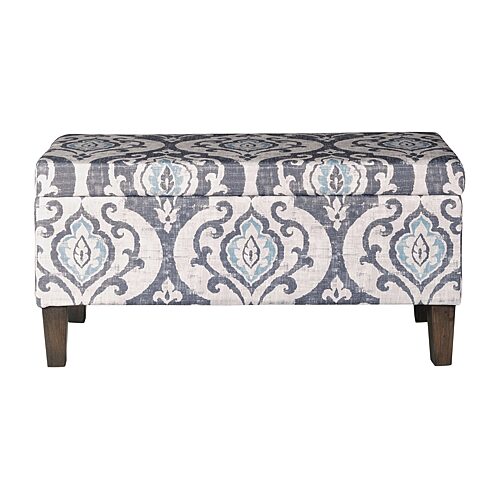 Click here for HOMEPOP Drake Storage Bench  One Size  Blue prices