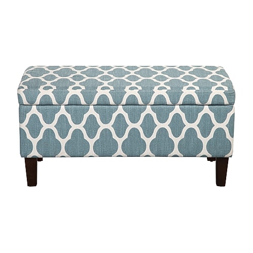 Click here for HOMEPOP Drake Storage Bench  One Size  Green prices
