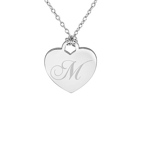 Click here for Personalized Sterling Silver Initial Heart Pendant... prices