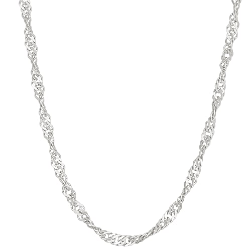 Click here for Sterling Silver Solid Link Chain Necklace  One Siz... prices