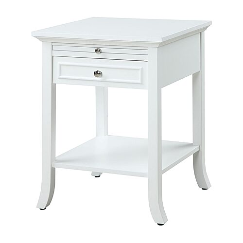 American Heritage Logan End Table  One Size  White