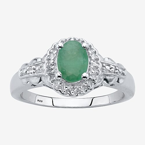Click here for Womens Genuine Green Emerald Sterling Silver Cockt... prices